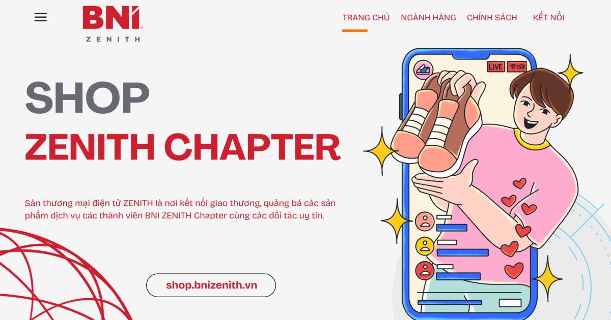 Sàn Thương mại điện tử BNI ZENITH Chapter - Trang chủ